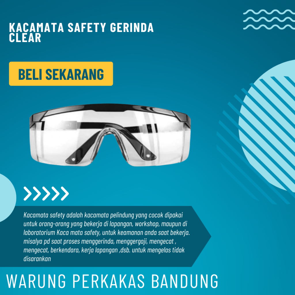Jual Kacamata Safety Gerinda Clear Kacamata Safety Gurinda Google Las ...