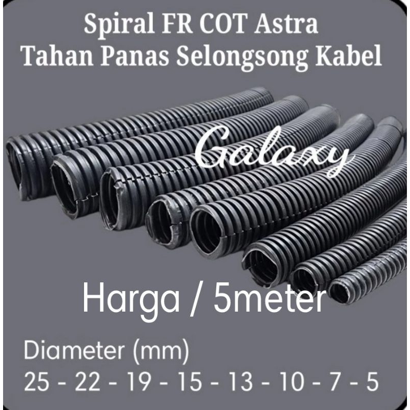Jual Spiral Selongsong Belah Pembungkus Kabel - Tahan Panas FR COT By ...