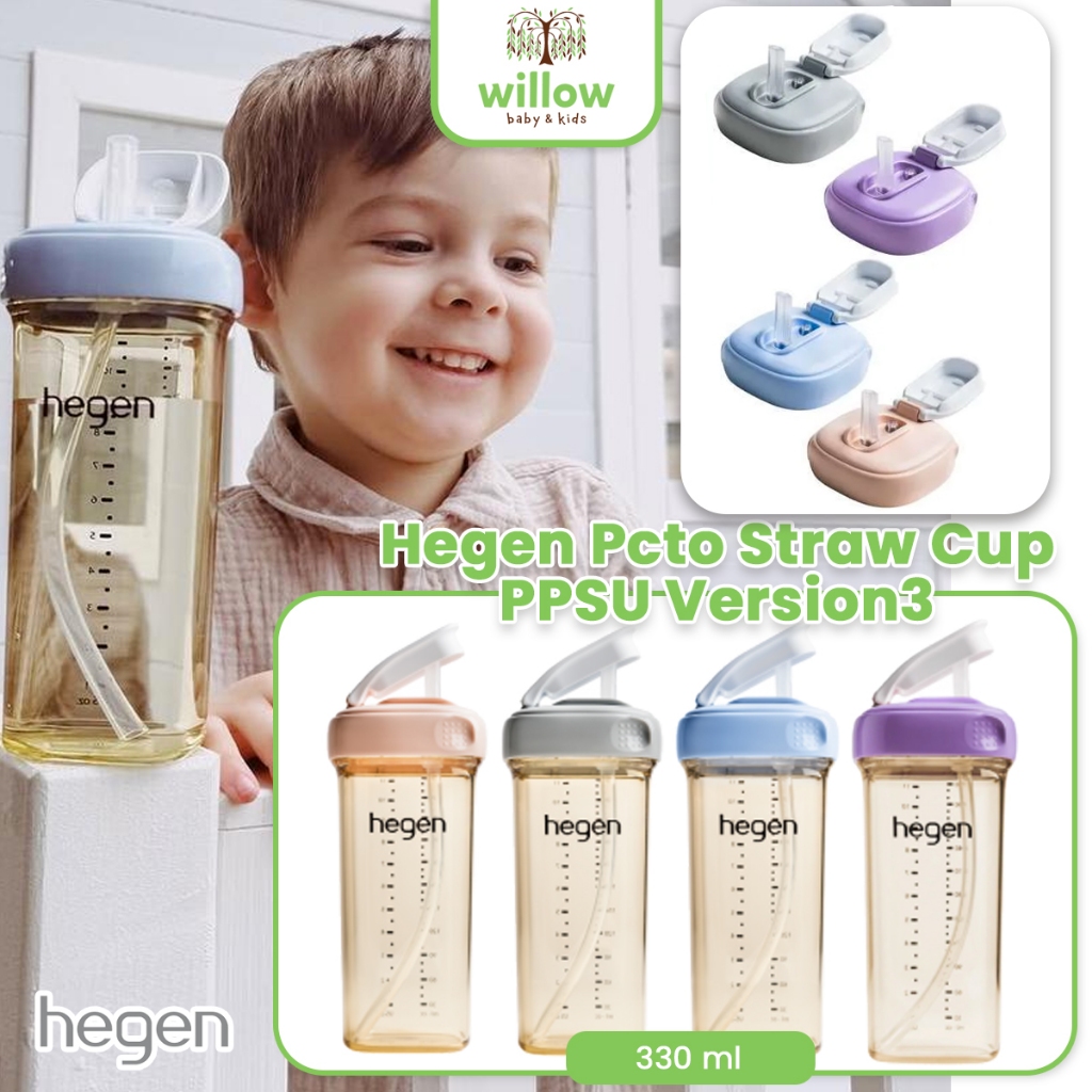 Jual Botol Minum Anak - Hegen PCTO Straw Cup PPSU V3 330Ml | Shopee Indonesia