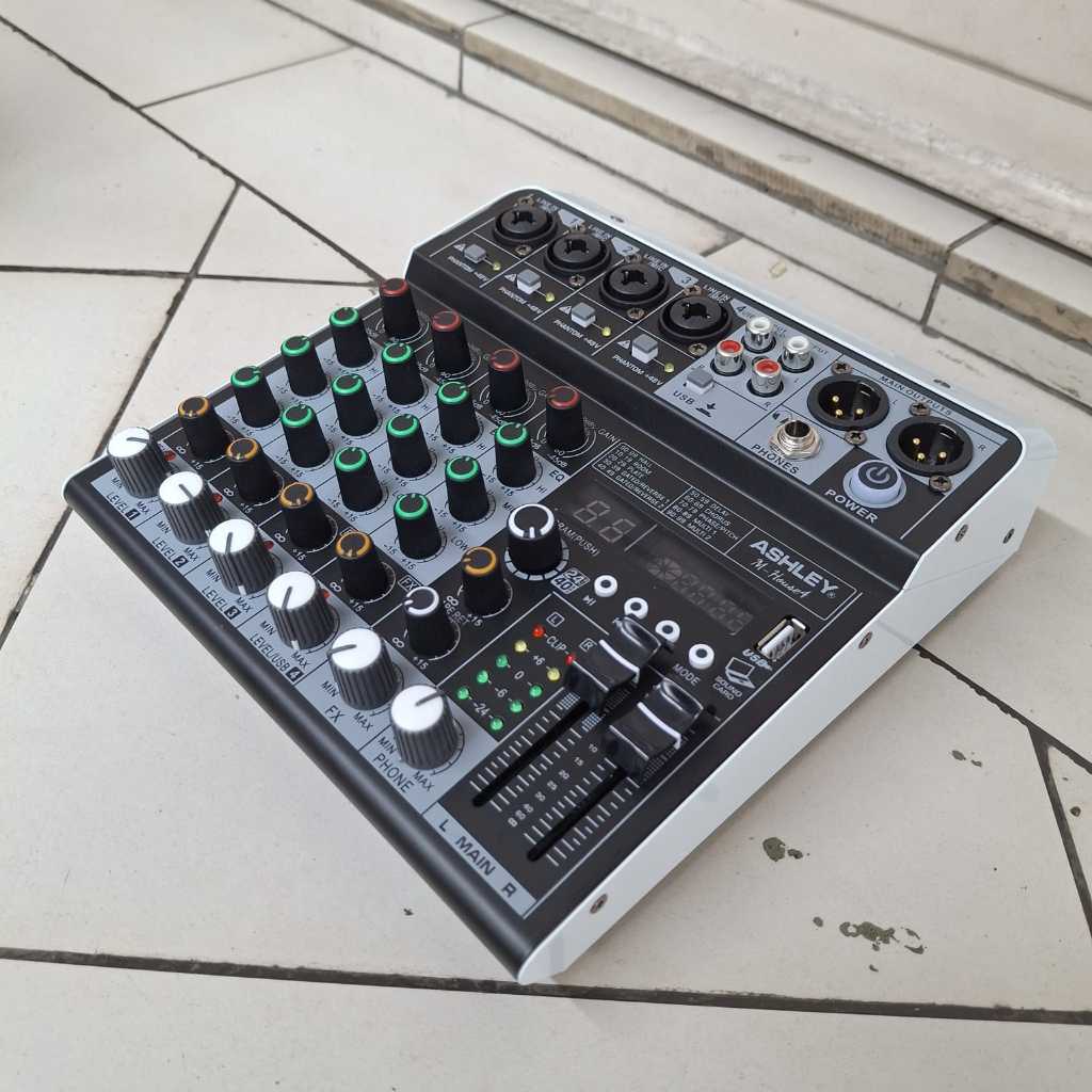 Jual Mixer Audio Ashley 4 Channel MHouse 4 / M house 4 Original | Shopee Indonesia