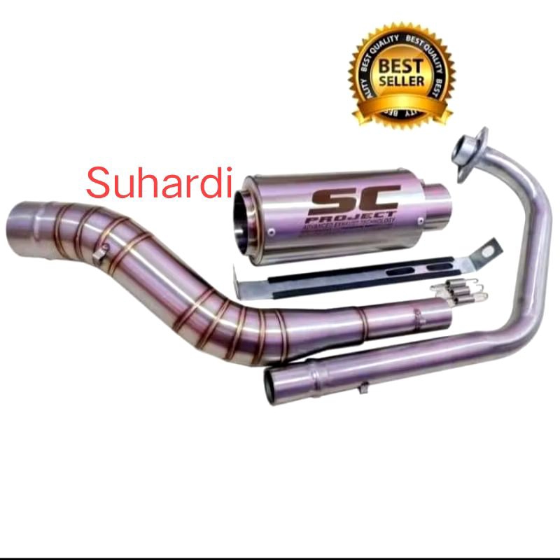 Jual SC PROJECT racing Exhaust Pipe for Yamaha M-slaz,R15 v1 v2 2014 ...
