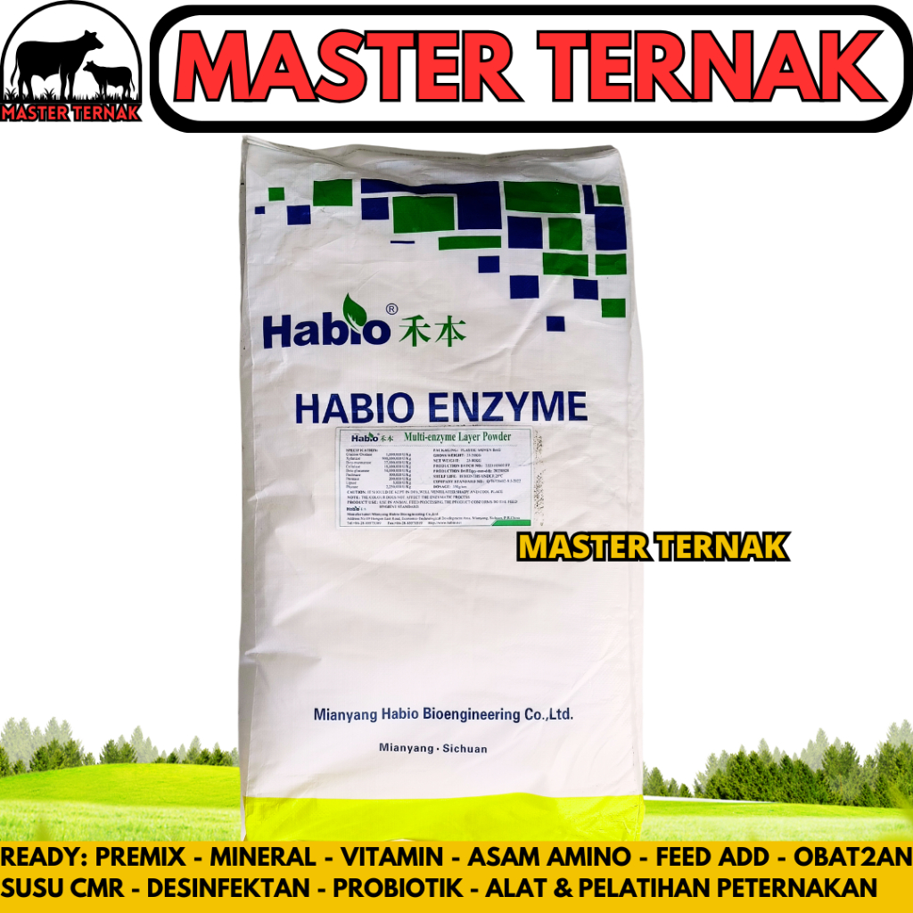 Jual HABIO MULTIENZIM - Enzim Enzyme Komplit Campur Pakan Ternak Ayam ...