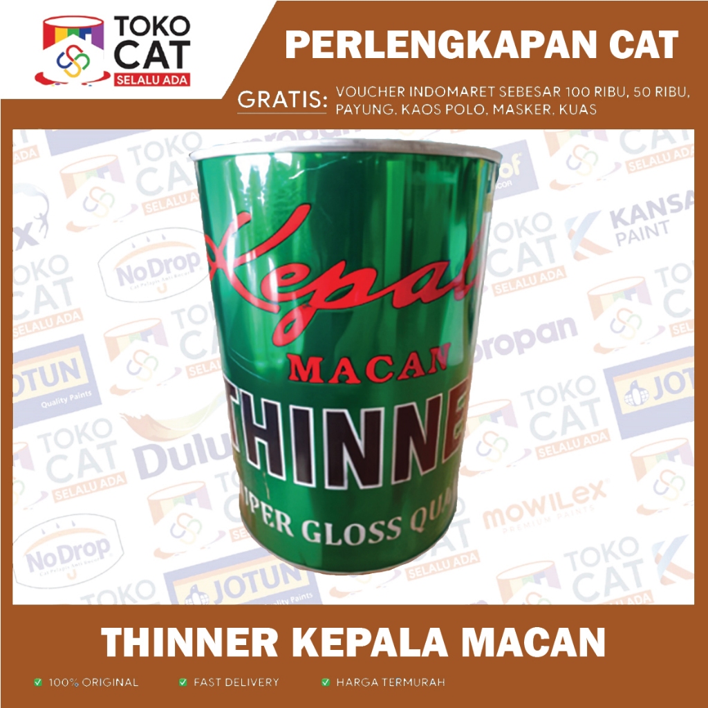 Jual THINNER PREMIUM CAMPURAN CAT MINYAK 1 L / THINER / TINER MURAH 1L ...