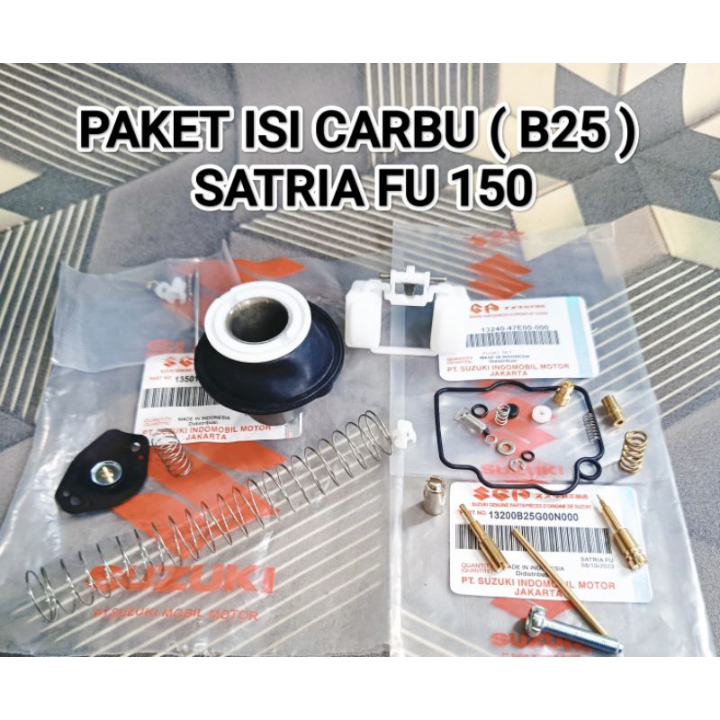 Jual PAKET ISI KARBU SKEP + DIAGRAM + PLAMPUNG + REPAIRKIT ( B25 ) SUZUKI SATRIA FU 150 REPARKIT ...