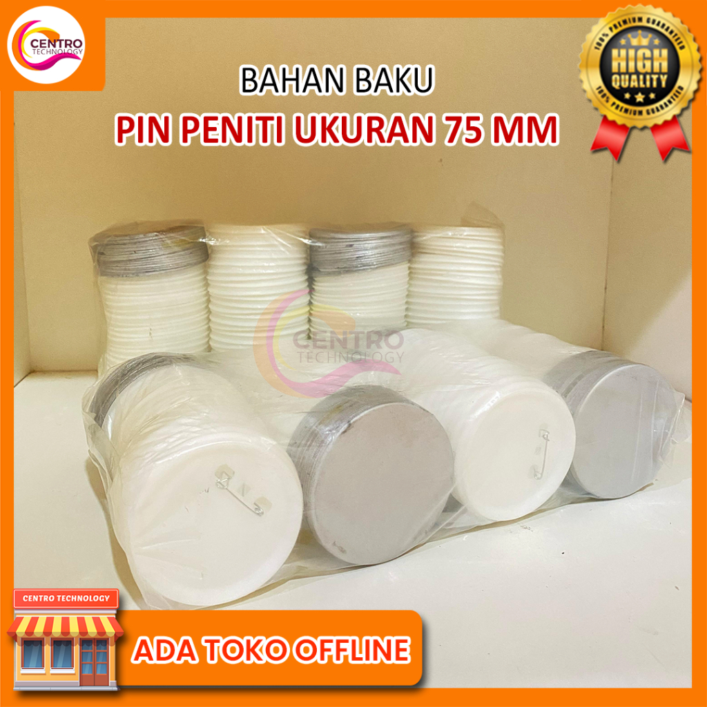 Jual [ISI 100 PCS] Bahan Baku Pembuatan Pin Peniti & Gantungan Kunci ...
