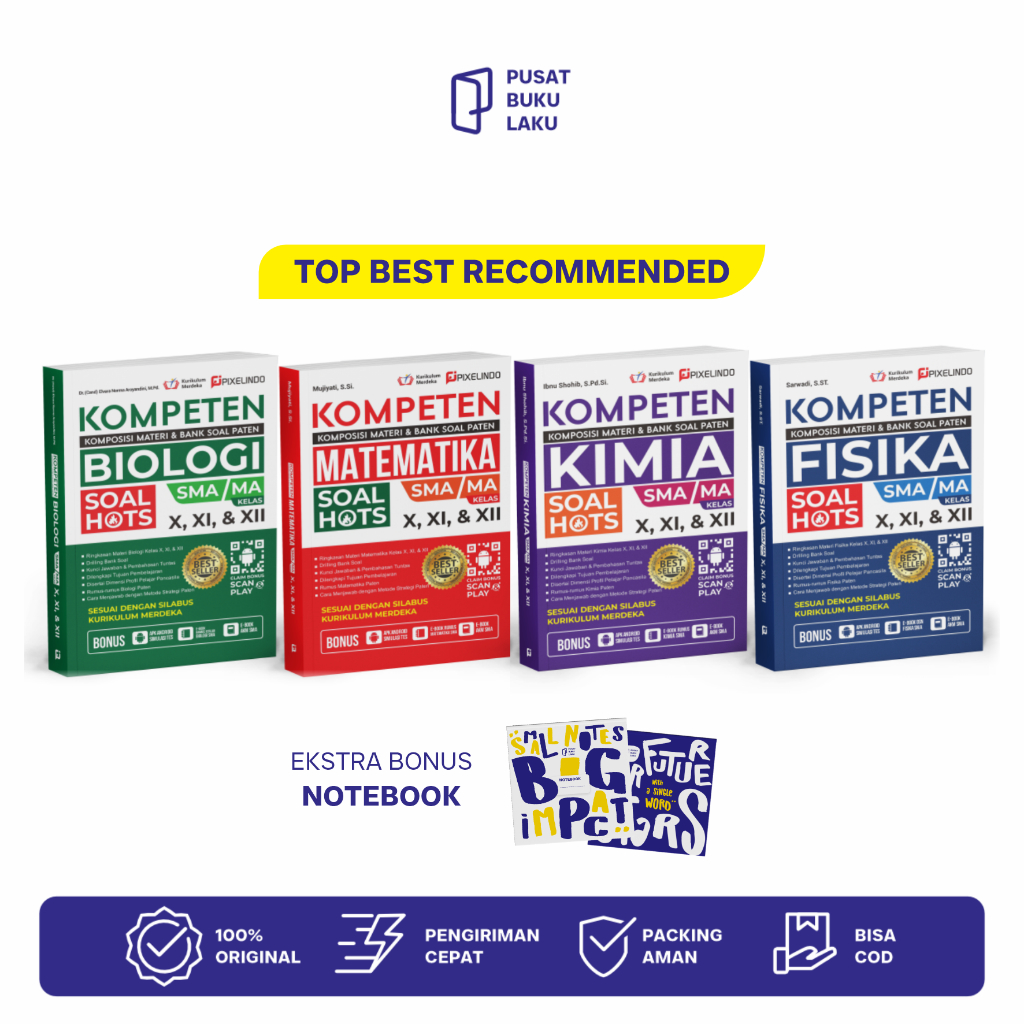 Jual BUKU KOMPETEN FISIKA MATEMATIKA KIMIA BIOLOGI SMA/MA - KURIKULUM MERDEKA - PUSAT BUKU LAKU ...