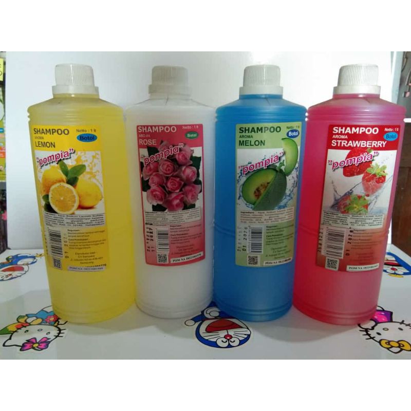Jual shampo / sampo pompia botol 1 lt | Shopee Indonesia