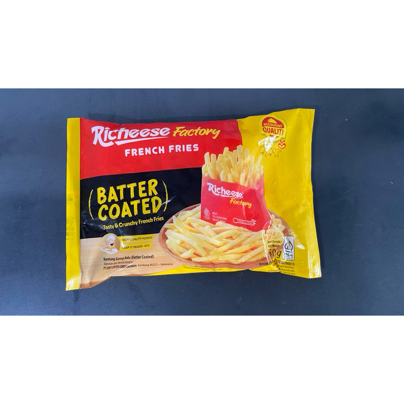 Jual RICHEESE KENTANG FRENCH FRIES BATTER COATED 450 G | Shopee Indonesia