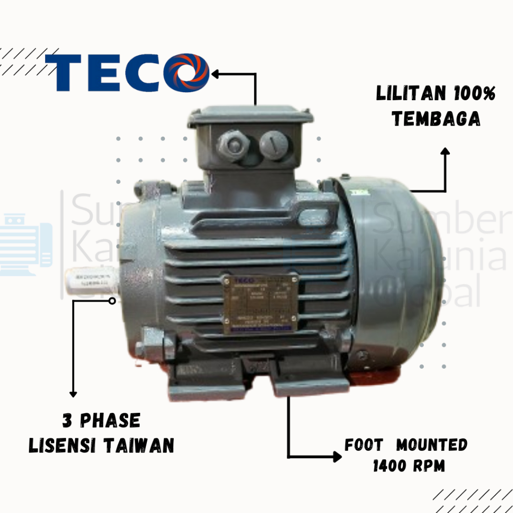 Jual Electric Motor Teco AESV1S (lE1) 25 HP 4 POLE 1500 RPM ELECTRIC MOTOR TECO|Elektro Motor ...