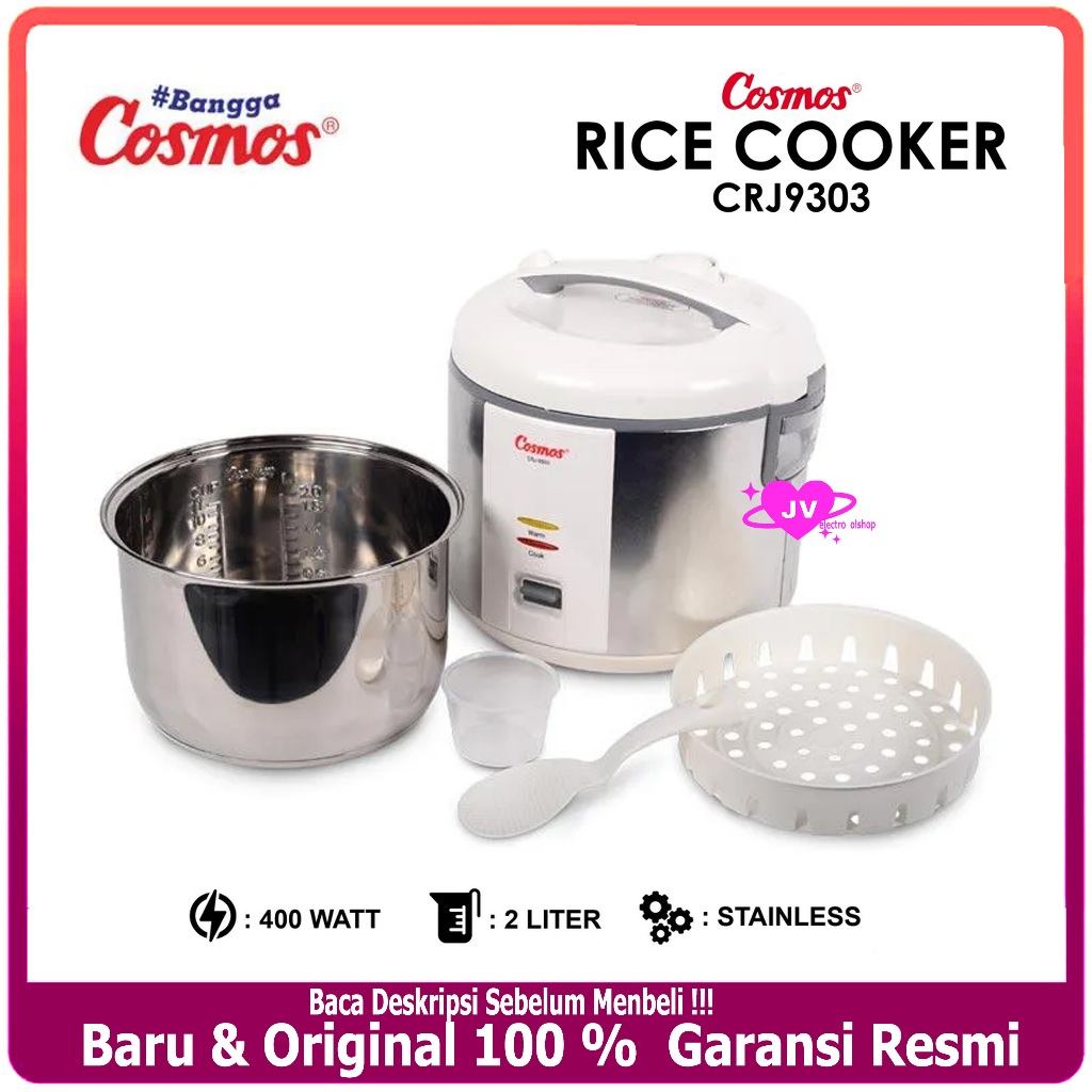Jual Magic Com Cosmos CRJ9303 - 3in1 2Liter / Rice Cooker Cosmos ...