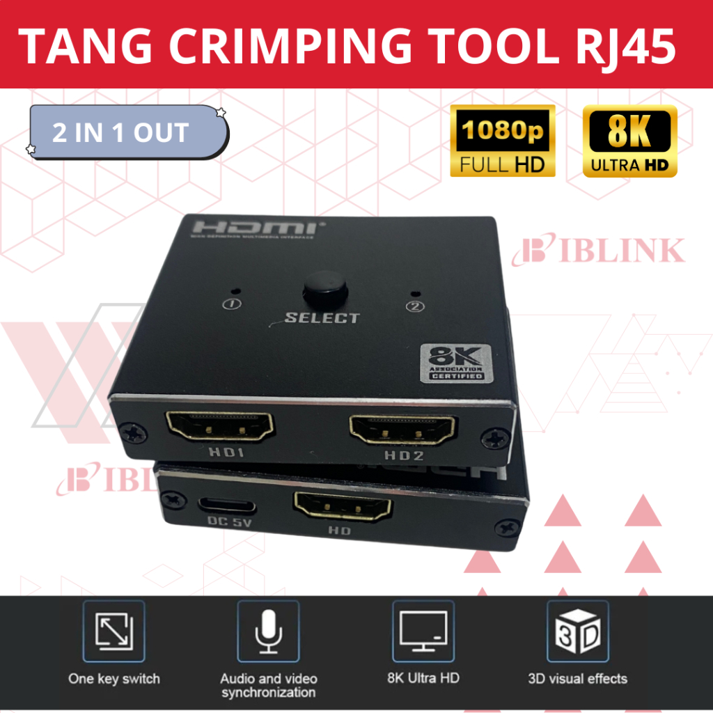 Jual HDMI Bi-directional ABS Splitter or Switcher 8K 60Hz /HDMI ...