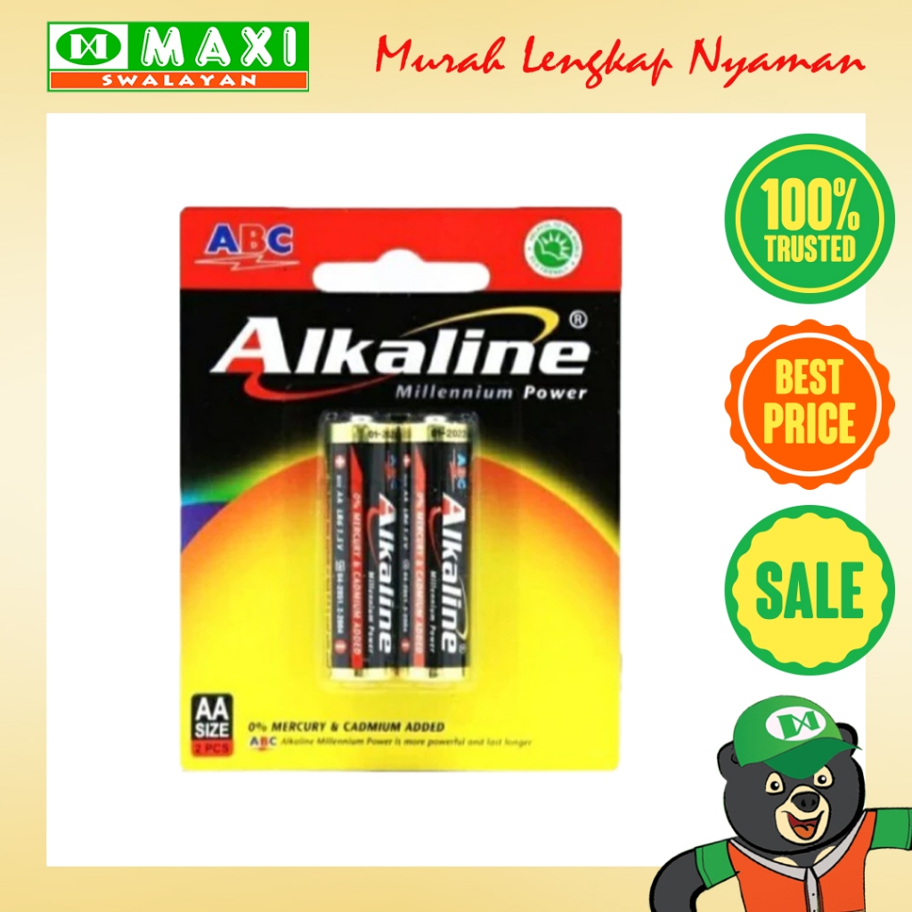 Jual Baterai ABC Alkaline AAA3 isi 2 | Shopee Indonesia