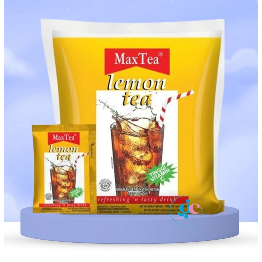 Jual MaxTea Lemon Tea Sachet 30 x 25 Gr | Shopee Indonesia