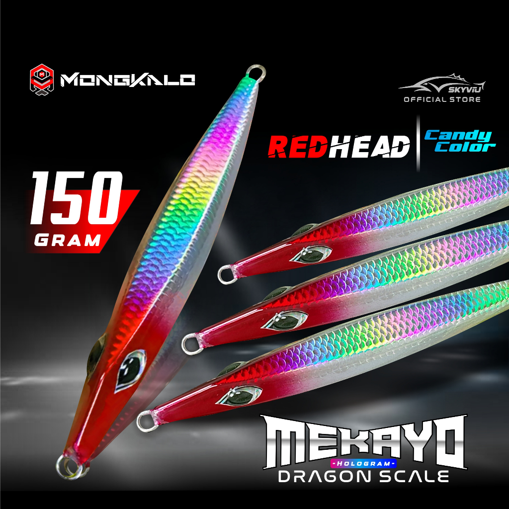 Jual Metal Jig 150 Gram MONGKALO MEKAYO Red Head 150gr Jigging 150g Umpan Jiging Laut 150 Gr ...