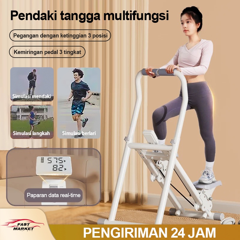 Jual [Fast Market]Stair Climber Mesin Panjat Tangga Multifungsi/Peralatan Kebugaran Kardio Lipat ...