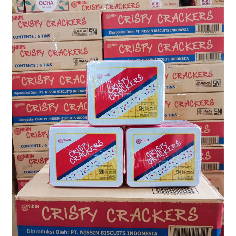 Jual Nissin Crispy Crackers Kemasan Kaleng 700gr | Shopee Indonesia