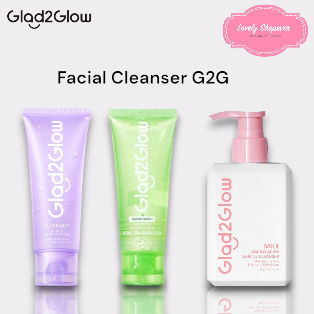 Jual Glad2Glow G2G - Centella Salicylic Acid Acne Gel Cleanser Facial ...