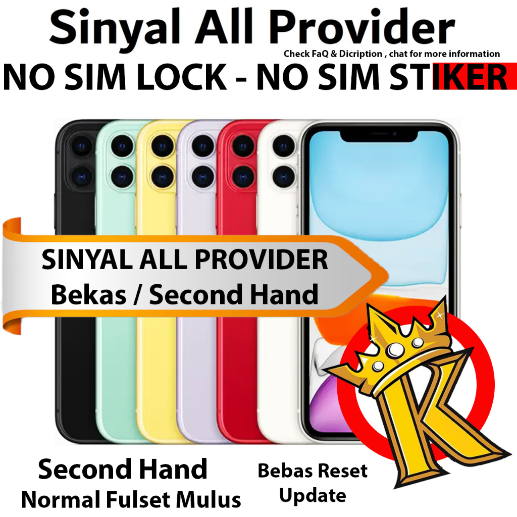 Jual IP 11 64GB/128GB/256GB Second Fullset Mulus No Minus LCD Original 100% No Recond No Refurb ...