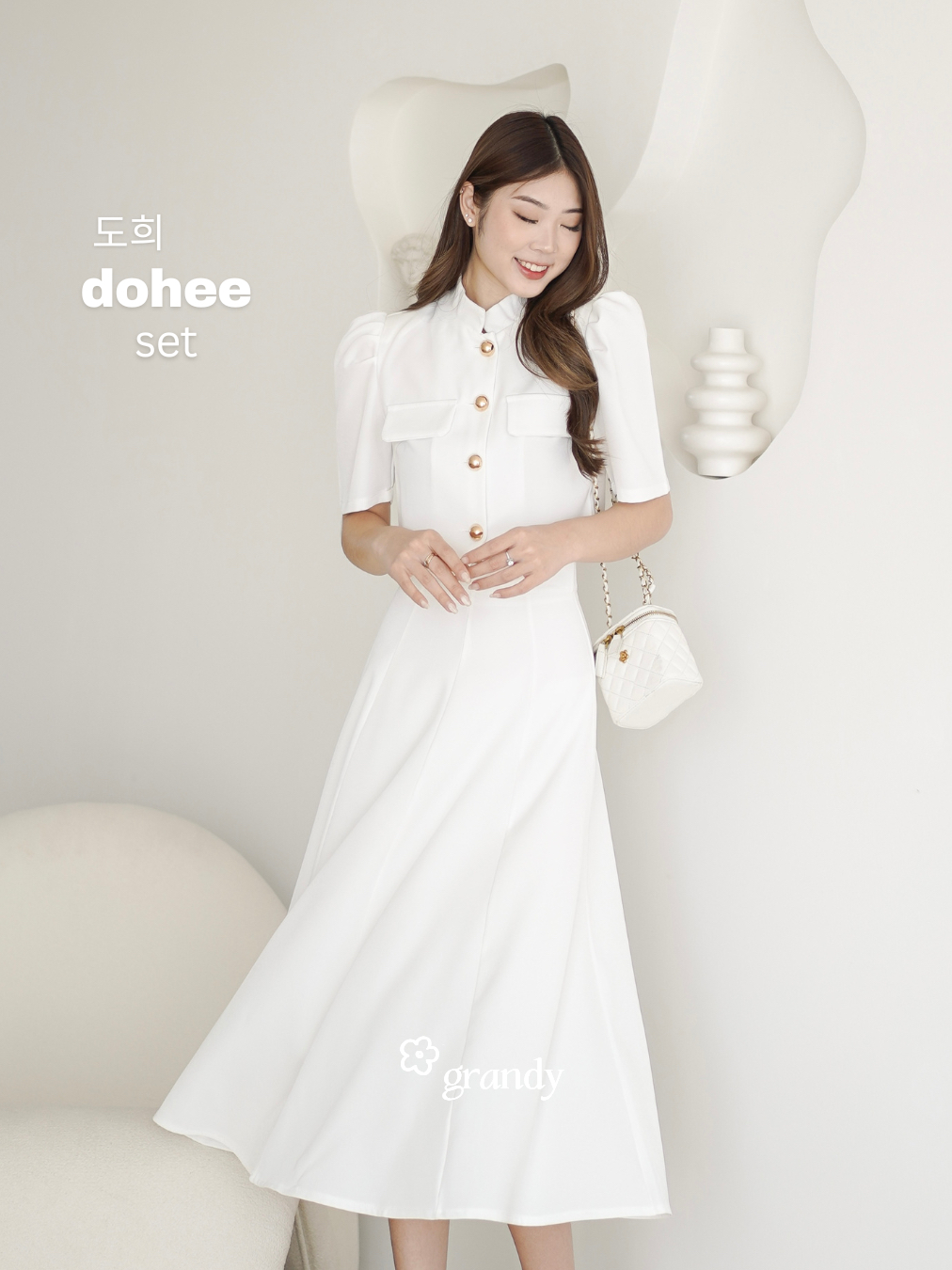 Jual 【𝗥𝗘𝗔𝗗𝗬】GRANDY - Dohee Set / Atasan Rok Korea Setelan Wanita Korean ...