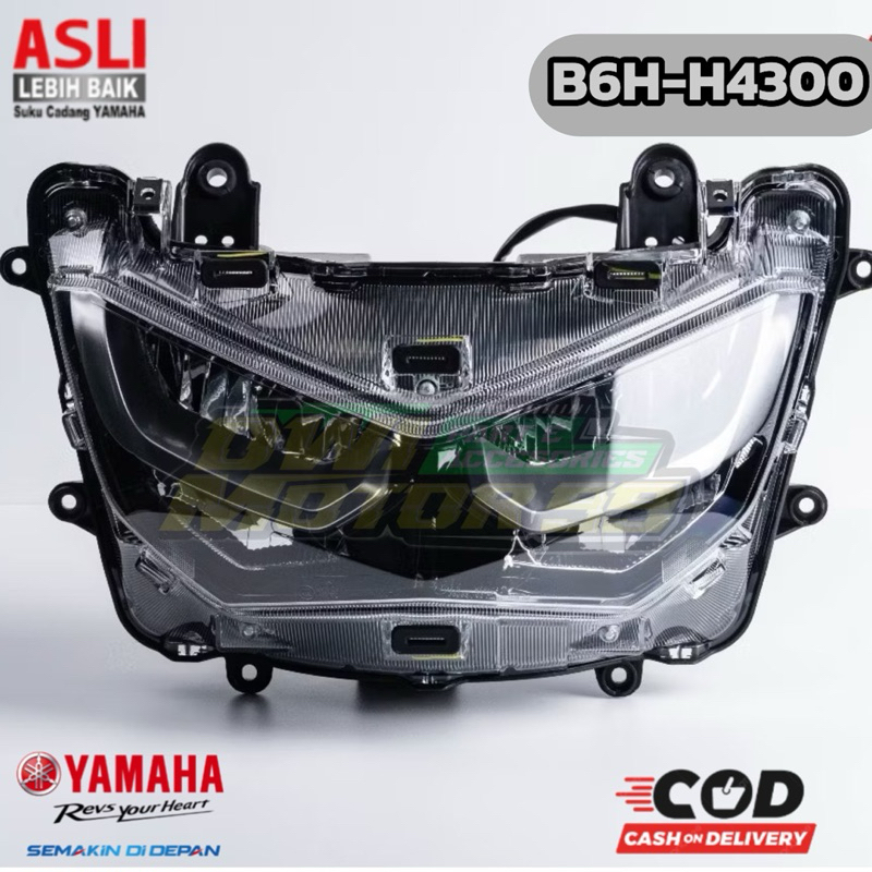 Jual REFLEKTOR HEADLAMP LAMPU DEPAN LED ALL NEW NMAX N-MAX N MAX B6H ...