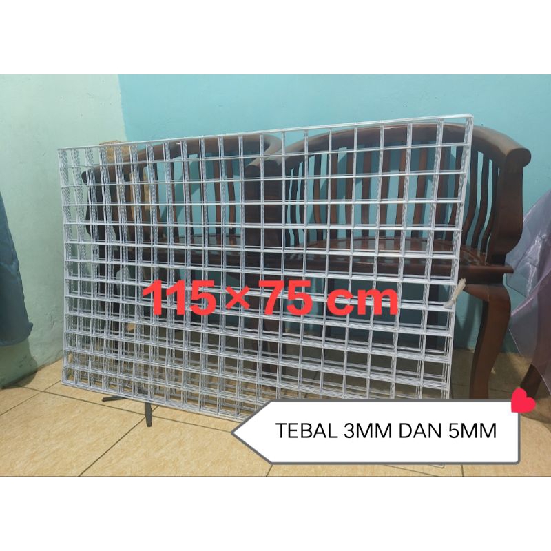 Jual {COD}RAM KAWAT PUTIH 115×75 CM//RAM BESI TEBAL//RAK DISPLAY ...