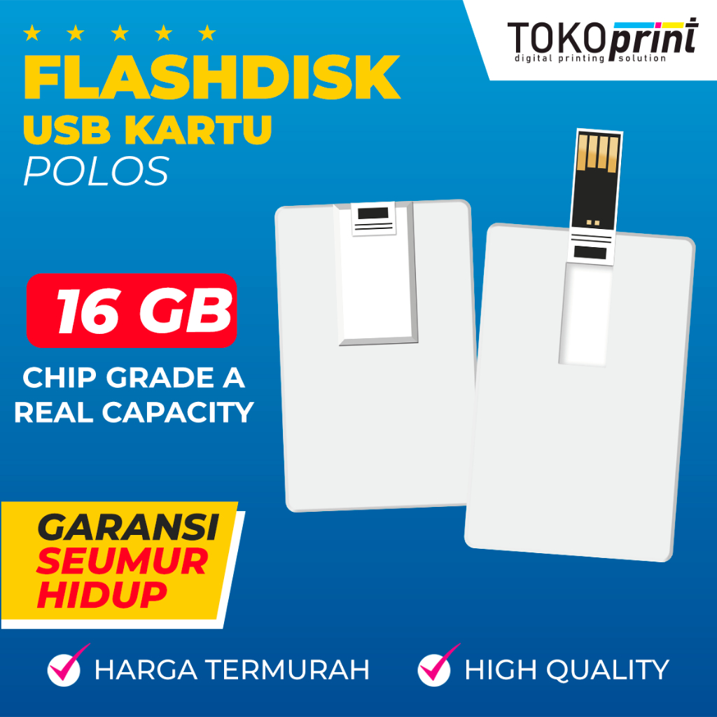 Jual FLASHDISK KARTU | USB flash Disk Card 16GB untuk CUSTOM | Shopee ...