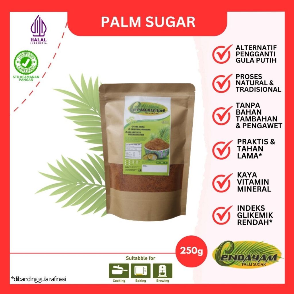 Jual ORGANIC PALM SUGAR 250GR CENDAYAM - GULA AREN ORGANIK - GULA SEMUT AREN PREMIUM | Shopee ...