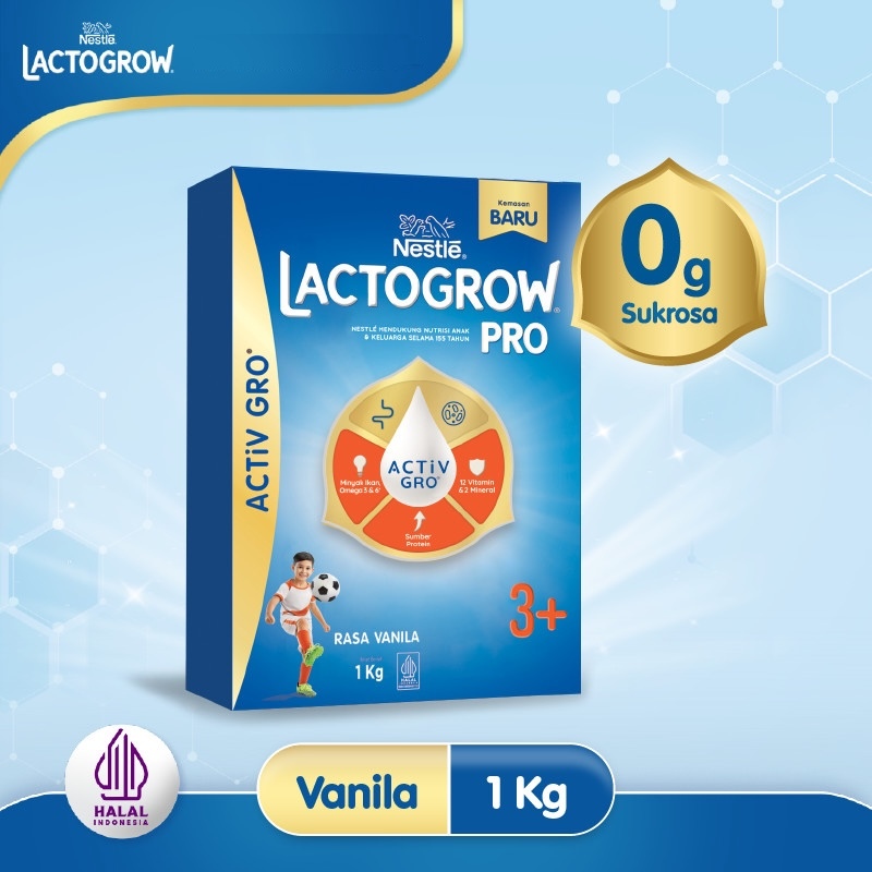 Jual Nestlé LACTOGROW 4 / LACTOGROW PRO 3 Vanila (3+ Tahun) 1 Kg ...