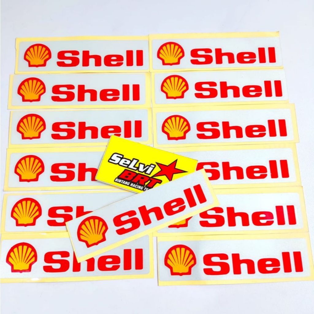 Jual STICKER STIKER PRINT LOGO SHEEL GLOSSY CUTTING MOTOR MOBIL OLI ...