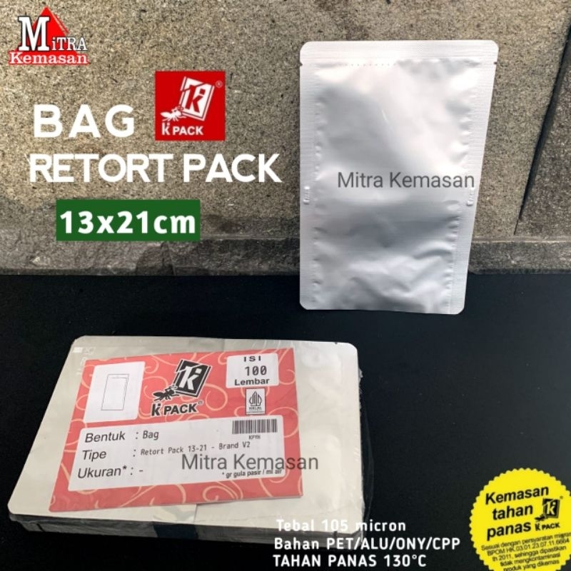 Jual KPACK BAG RETORTPACK 1321 250gram KEMASAN SACHET PLASTIK RETORT ...