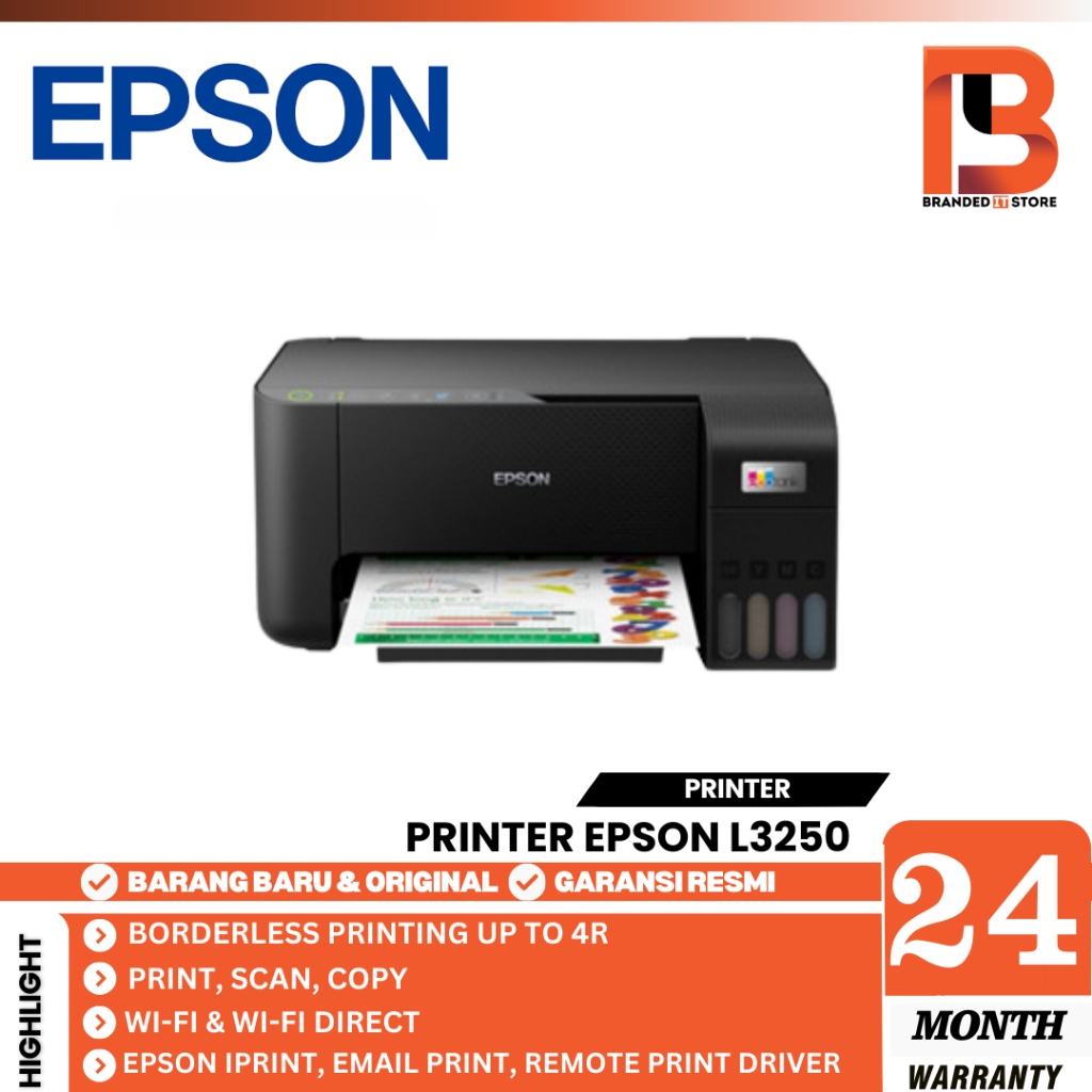 Jual PRINTER EPSON L3250 PRINT SCAN COPY WIFI A4 INK TANK / EPSON L3250 ...