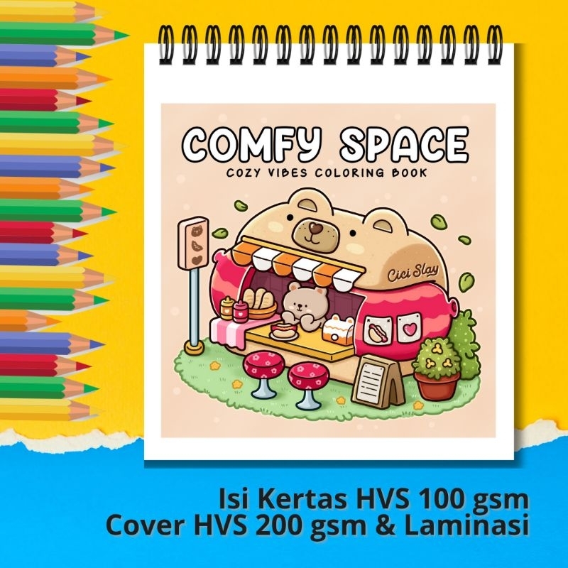 Jual CB57 COMFY SPACE Coloring Book Buku Mewarnai Anak Remaja Dewasa ...