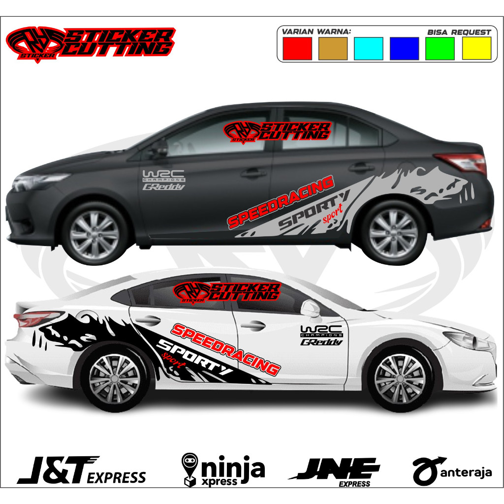 Jual Stiker Cutting Mobil Sedan TOYOTA SPORTY vios sedan dll | Shopee ...