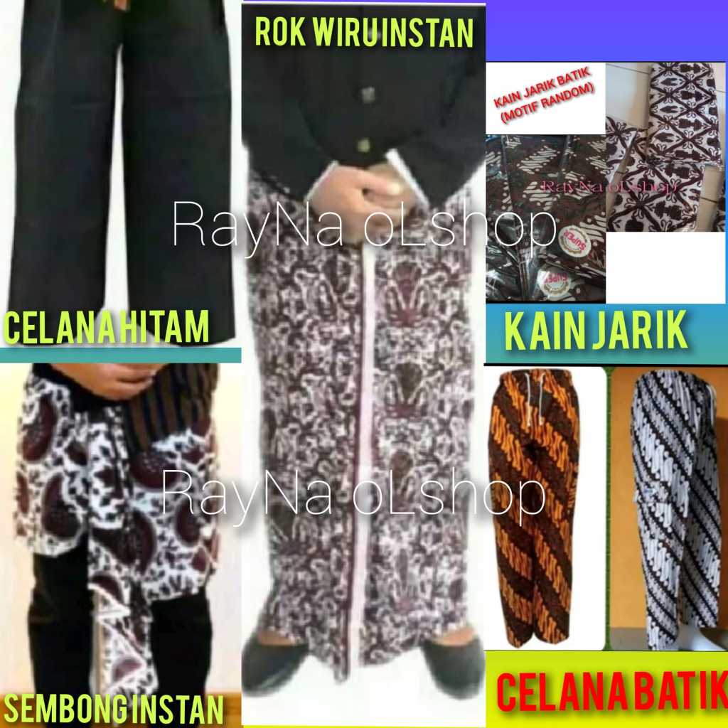 Jual BAWAHAN PAKAIAN SURJAN LURIK | SEMBONG/TAPIH INSTAN | ROK WIRU ...
