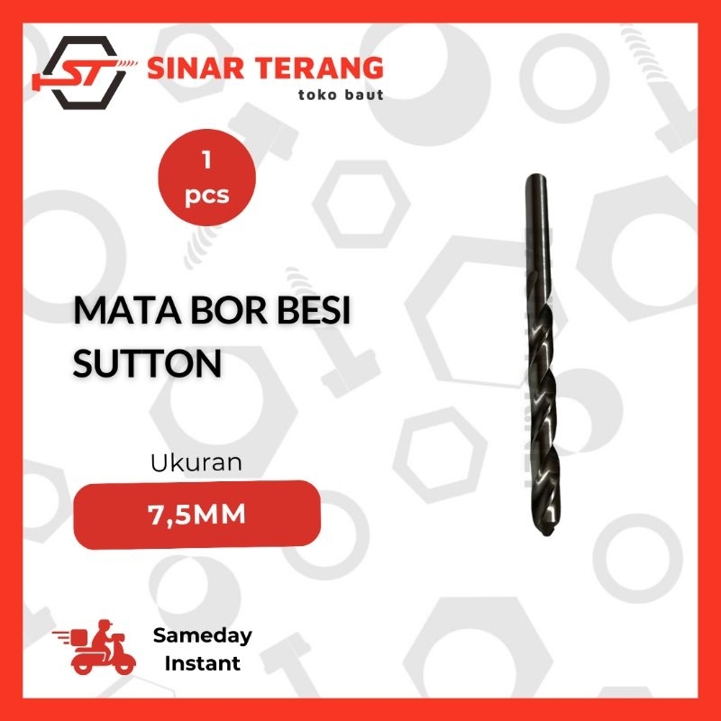 Jual Mata Bor Besi Sutton Tools 7,5mm | Mata Bor Besi 1 pcs | Shopee ...