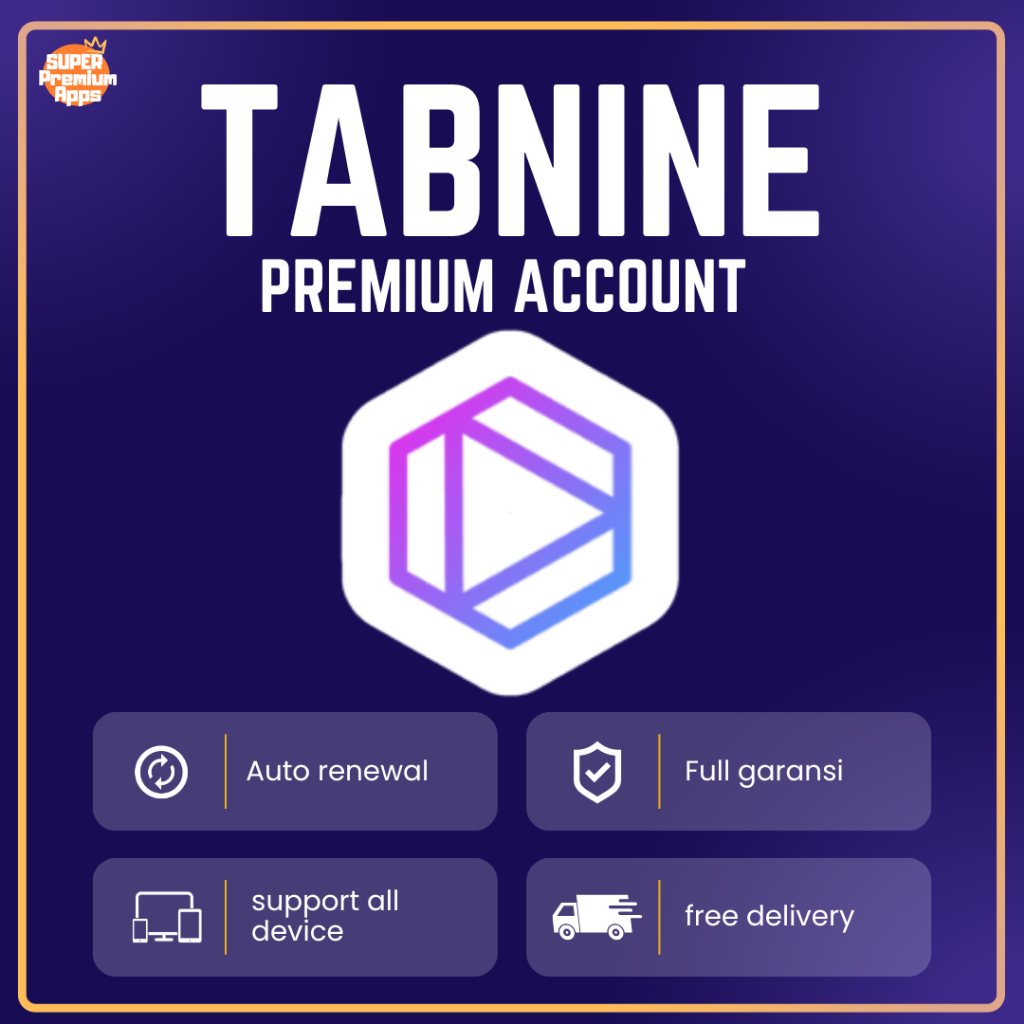 Jual [1 Tahun] Tabnine PREMIUM | AI Assistant Coding | Full Garansi ...