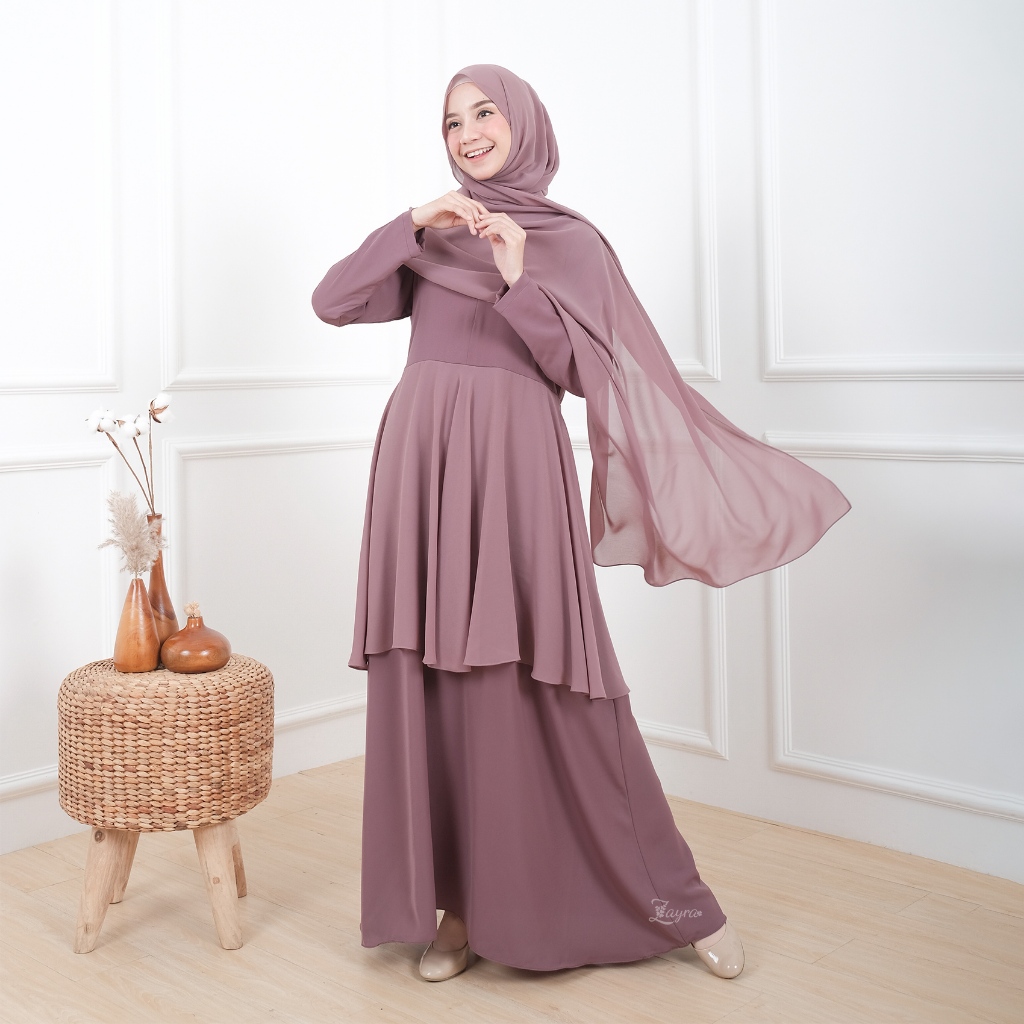 Jual ZAYRA HIJAB | SAFA DRESS | Gamis Wanita / Ukhti Set Hijab Daily Syari Simpel Premium ...