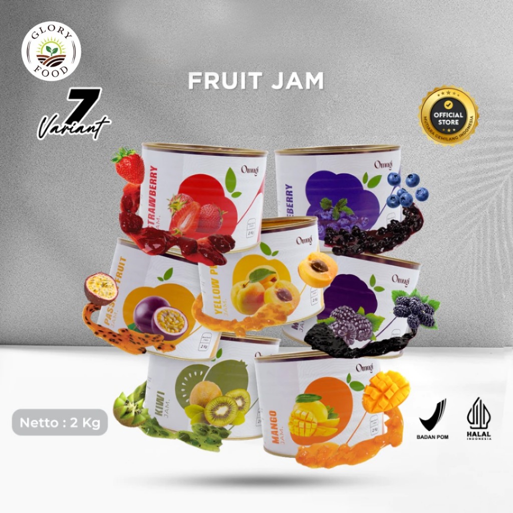 Jual Omugi Fruit Jam Selai Buah Asli 2 KG | Shopee Indonesia