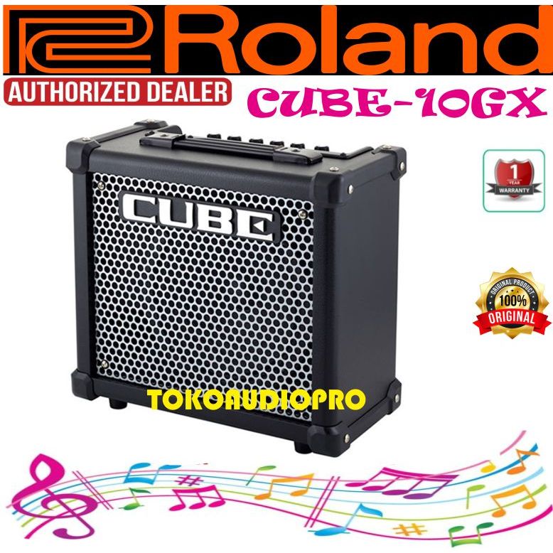 Jual Ampli Roland Cube 10GX Ampli Gitar Elektrik Dengan Efek Cube10Gx ...