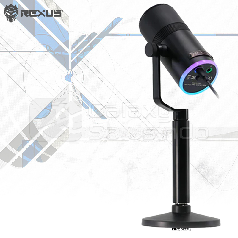 Jual Rexus Snare CM10 RGB 360° Rotating Ballhead Microphone | Shopee ...