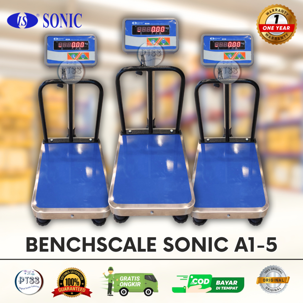 Jual Timbangan Duduk Digital Sonic A1-5 75Kg / Timbangan Barang Digital ...