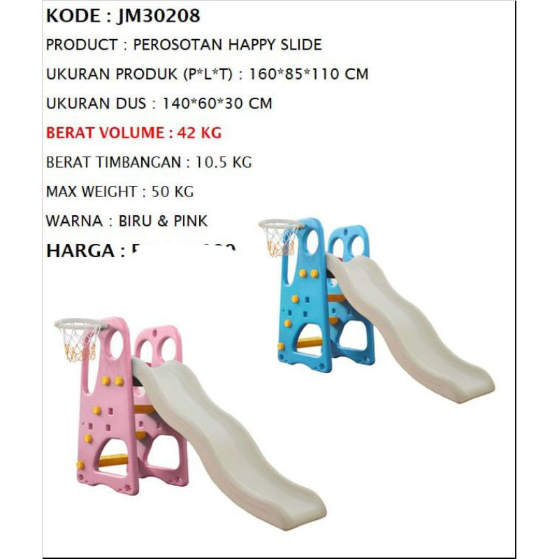 Jual PEROSOTAN HAPPY SLIDE JM30208 perosotan empat anak tangga tinggi 1 ...