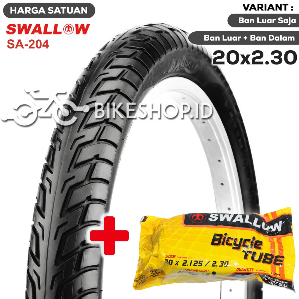 Jual Ban Luar Swallow 20 x 2.30 Minion/Lipat/BMX 20 x 230 Hitam Husky ...