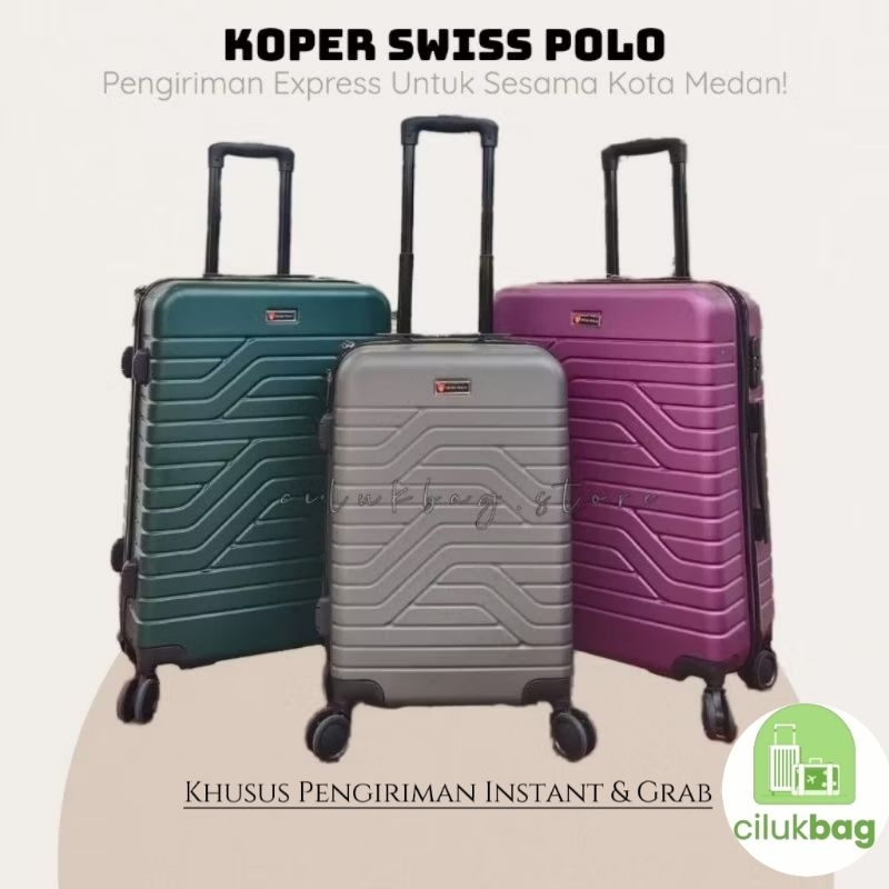 Jual Koper Fiber Swiss Polo 24 INCH Instant Grab | Shopee Indonesia