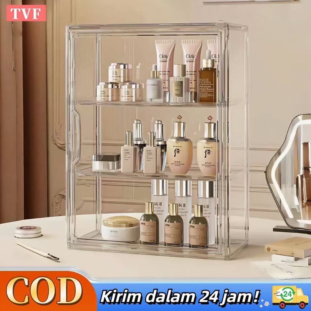 Jual Acrylic Transparant Cosmetic Display Box Kotak Penyimpanan ...