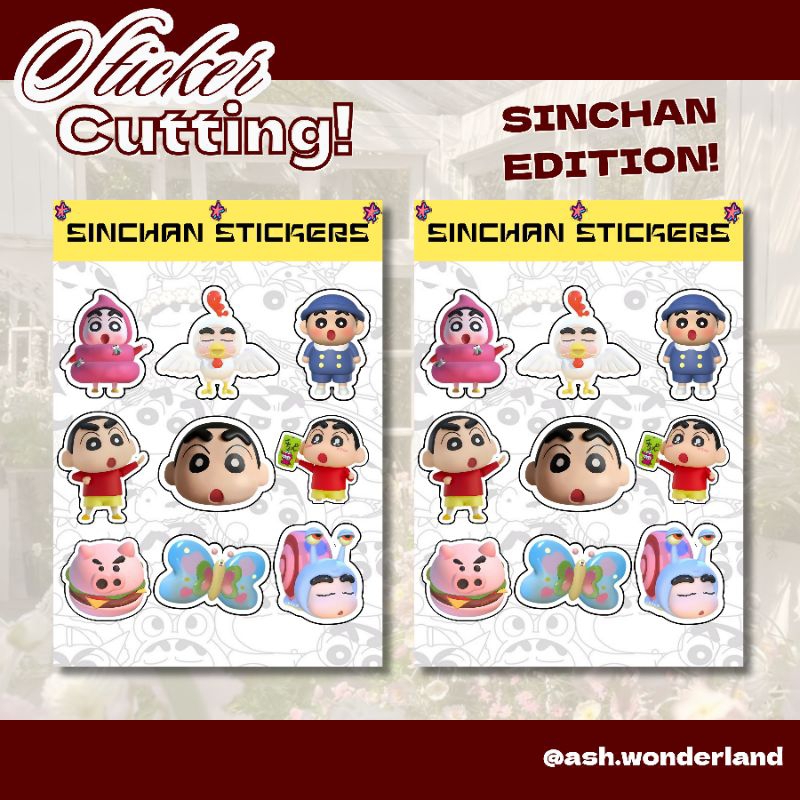 Jual Sticker Cutting!STICKER PACK- SINCHAN EDITION!(READY STOCK ...
