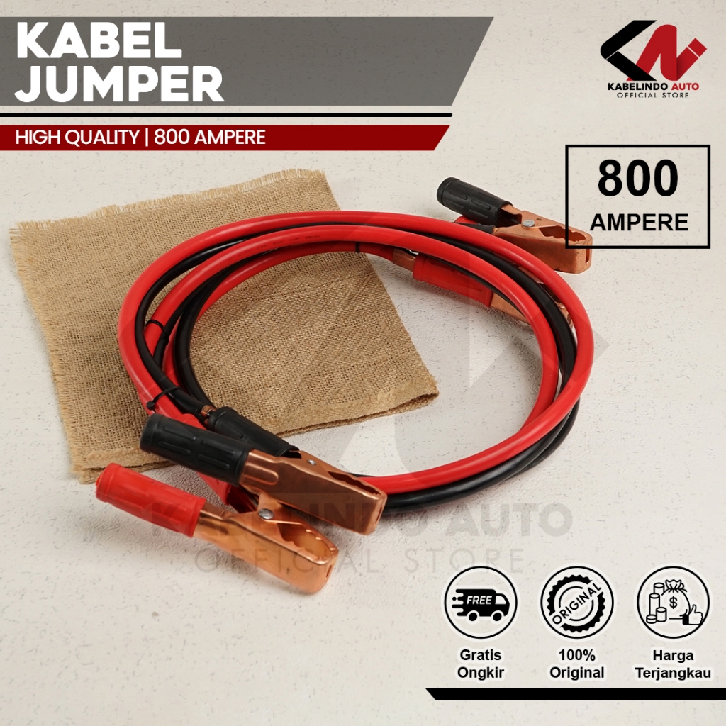 Jual Kabel Jumper Aki 800 Ampere Car Emergency Battery Accu Cable Jumper Jumbo High Quality ...