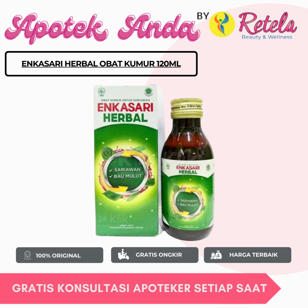 Jual ENKASARI HERBAL OBAT KUMUR 120ML | Shopee Indonesia