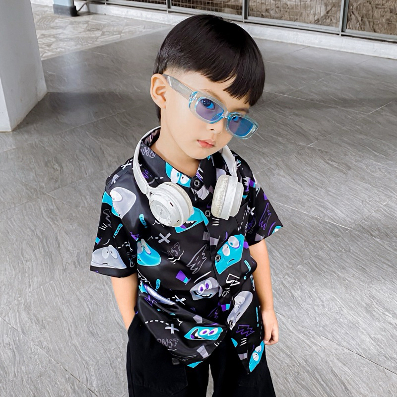 Jual RH57 FOR KIDS MSK 005 KEMEJA ANAK - Hitam | Shopee Indonesia