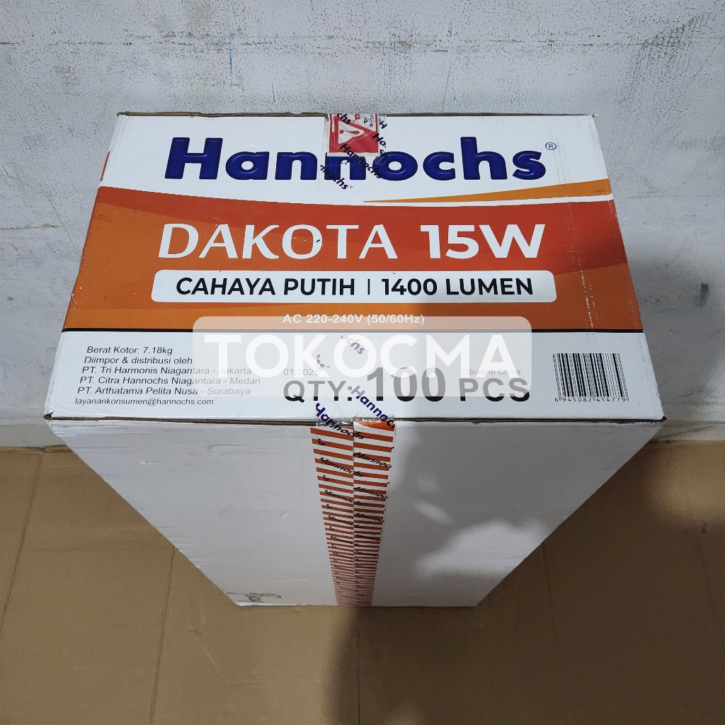 Jual Lampu LED Bohlam Dakota 15w 15watt Hannochs Cahaya Putih 1 DUS ...